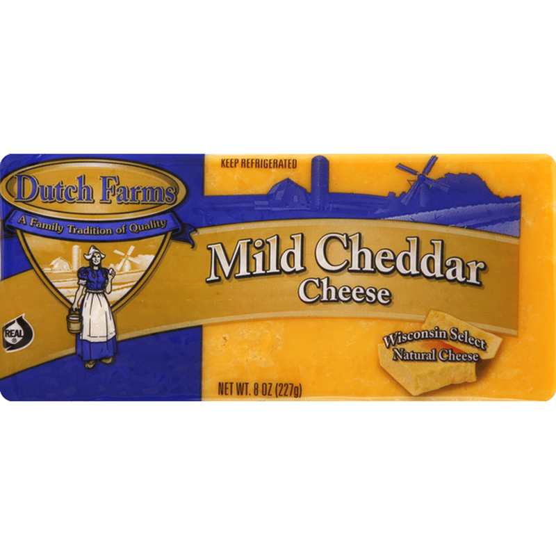 Dutch Farms Cheese, Mild Cheddar (8 oz) - Instacart