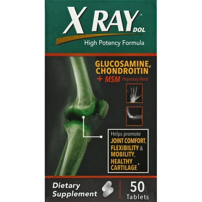 X Ray DOL Glucosamine Chondroitin + MSM, Tablets (50 each) - Instacart