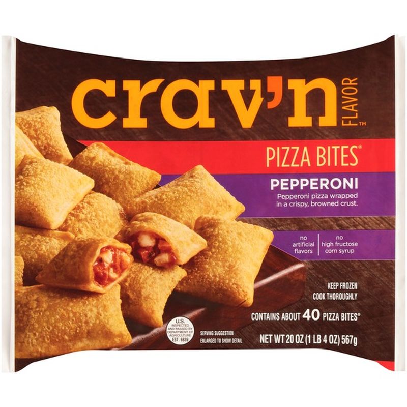 Crav'n Flavor Pizza Bites, Pepperoni (20 oz) - Instacart