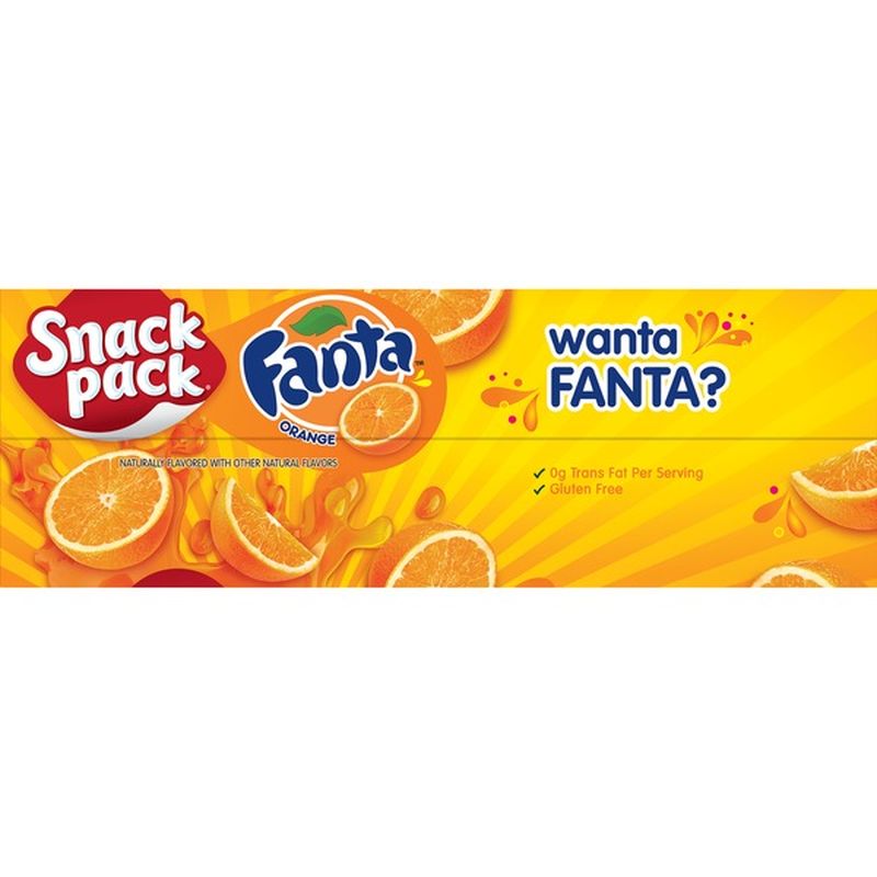 Snack Pack Gels Orange Fanta (19.5 oz) - Instacart