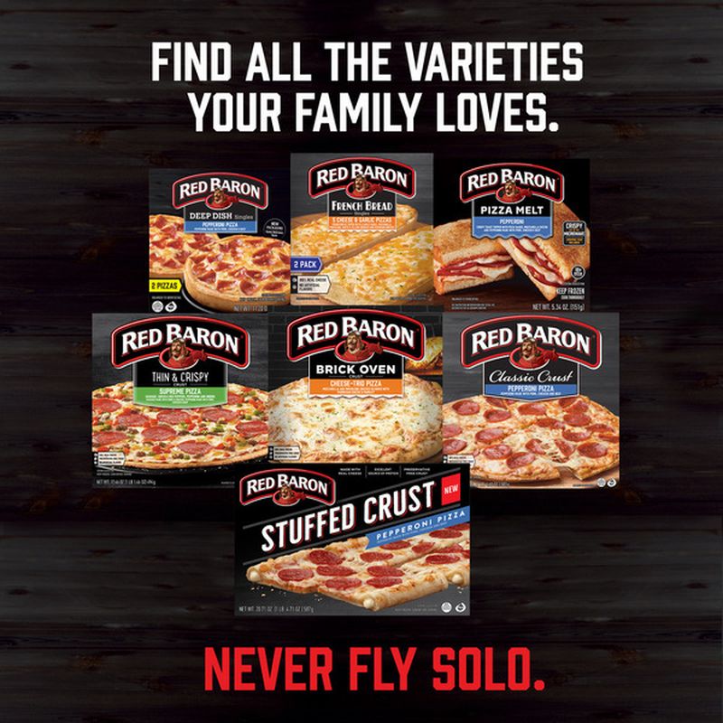 Red Baron Pizza, Brick Oven Crust Meat-Trio (18.22 oz) Delivery or ...