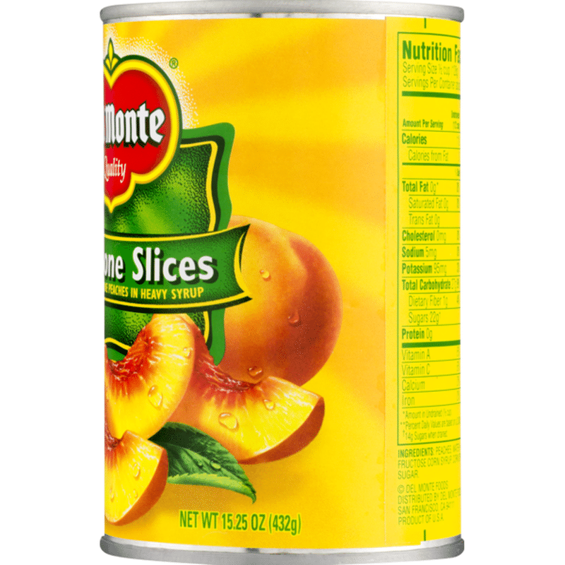 Del Monte Peaches Freestone Yellow In Heavy Syrup Slices 1525 Oz Instacart