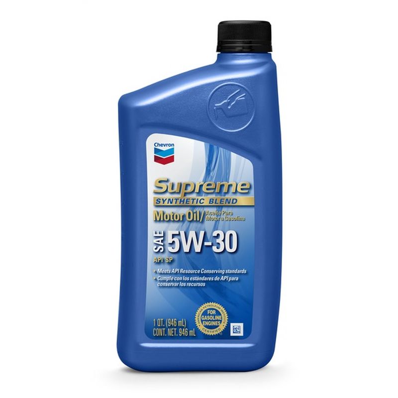 Chevron Supreme 5W-30 SAE Motor Oil For Gasoline Engine (1 qt) - Instacart