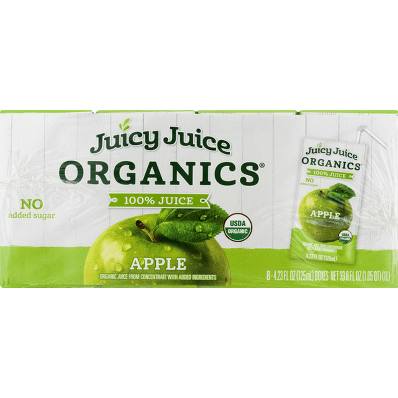 Juicy Juice 100% Juice, Apple, 8 Pack (4.23 fl oz) - Instacart