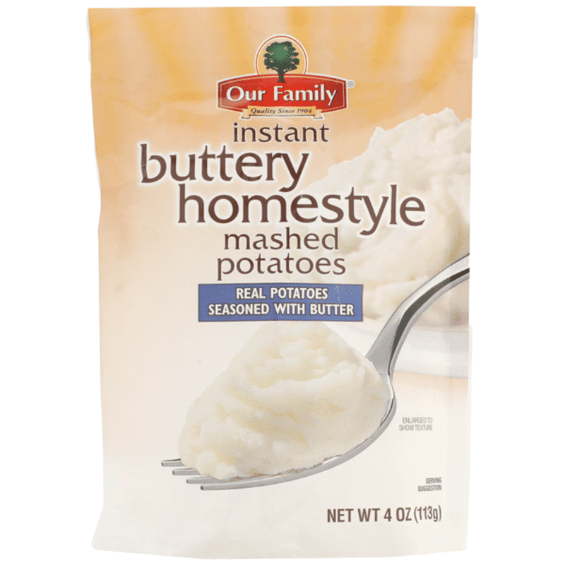 Our Family Buttery Homestyle Instant Mashed Potatoes (4 oz) - Instacart