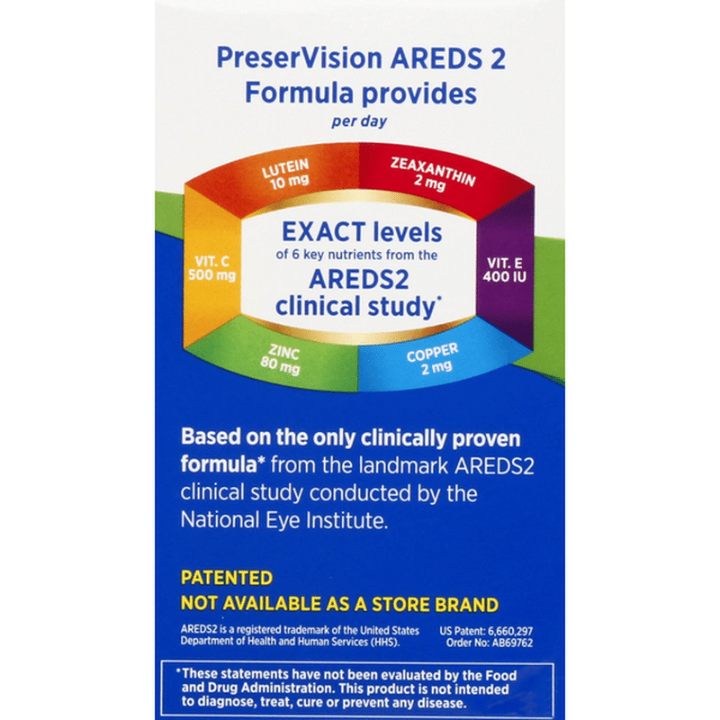 PreserVision AREDS 2 Formula Softgels 120 Each Instacart PreserVision AREDS 2 Formula Softgels 120 Each Instacart
