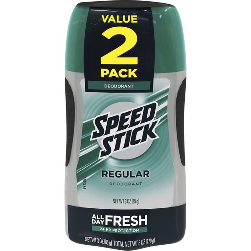 Speed Stick Deodorant, Regular, 2 Value Pack (2 each) - Instacart