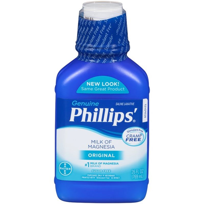 Phillips' Laxative, Saline, Milk of Magnesia, Original (26 fl oz ...