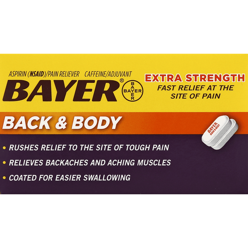 Bayer Back & Body, Extra Strength, 500 mg, Caplets (100 ct) Delivery or ...