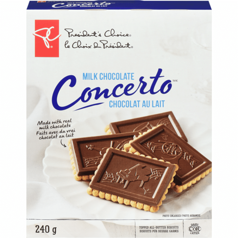Concerto Milk Chocolate Cookie (240 g) - Instacart