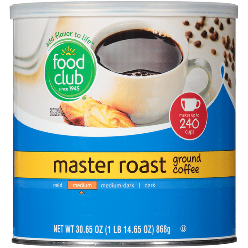 Food Club Medium Master Roast 100% Ground Coffee (30.65 oz) - Instacart
