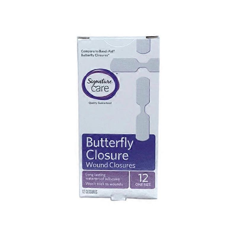 Signature Care Sterile Butterfly Closure Strips (12 ct) - Instacart