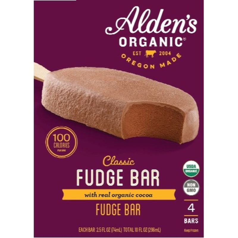 Alden's Organic Fudge Bar, Classic (2.5 oz) - Instacart