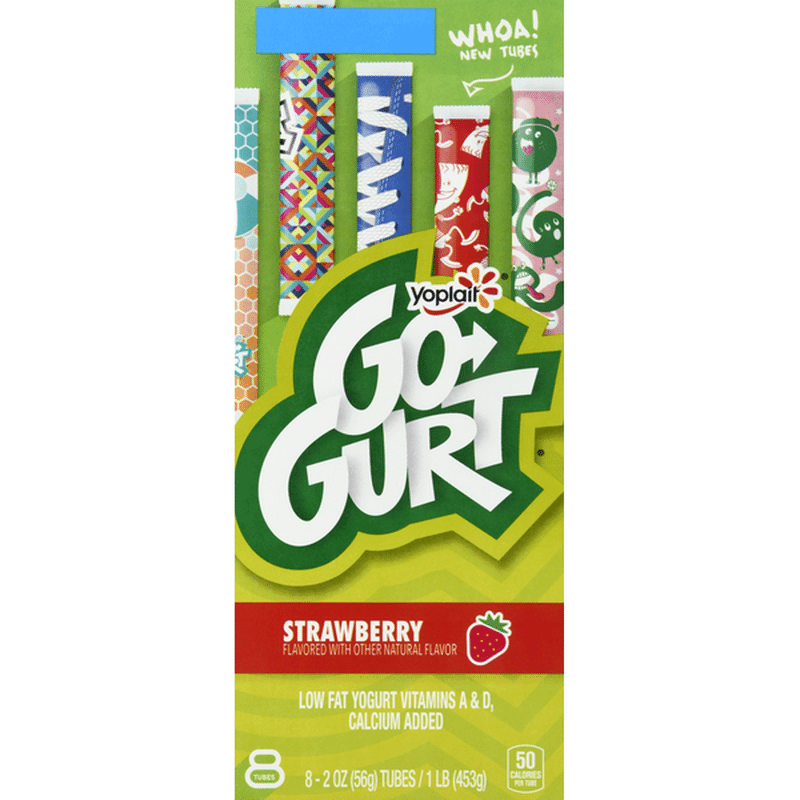 Go-Gurt Yogurt, Low Fat, Strawberry (8 each) - Instacart
