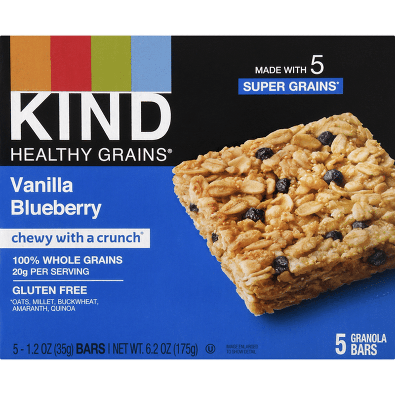 KIND Granola Bars, Vanilla Blueberry (5 ct) from Rainbow Grocery ...