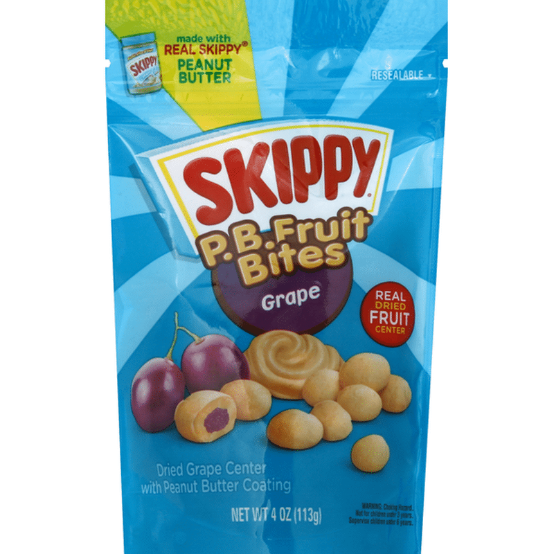 Skippy P.B Fruit Bites, Grape (4 oz) - Instacart
