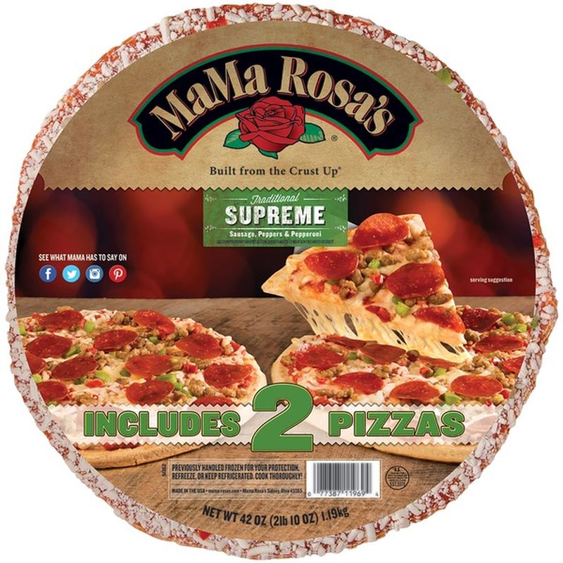 MaMa Rosa's Traditional Supreme Pizzas (21 oz) - Instacart