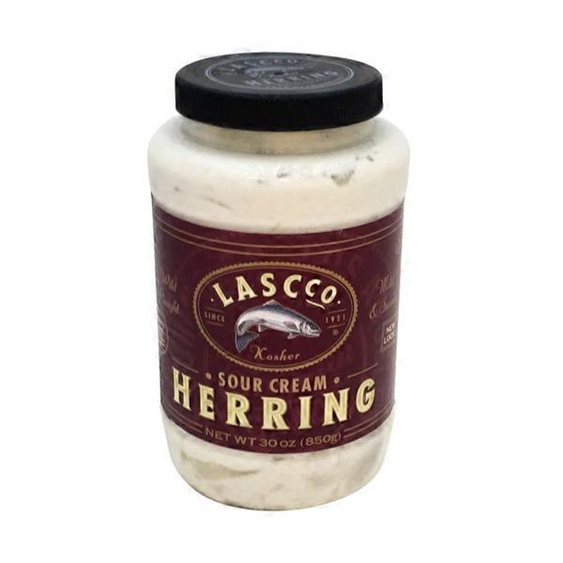 Lascco Sour Cream Herring (30 oz) - Instacart