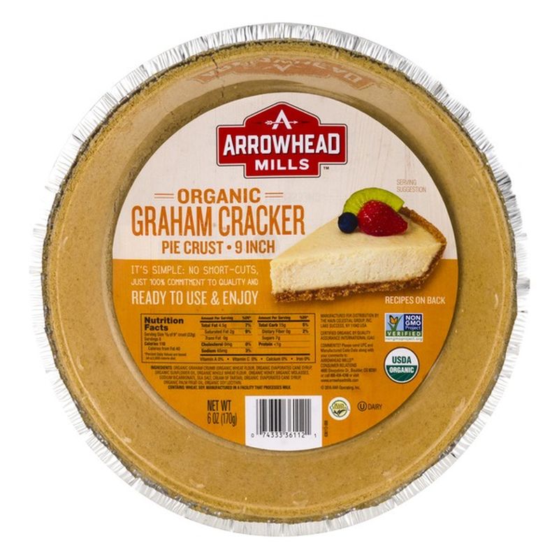 Arrowhead Mills Organic Graham Cracker 9 Inch Pie Crust (6 oz) - Instacart