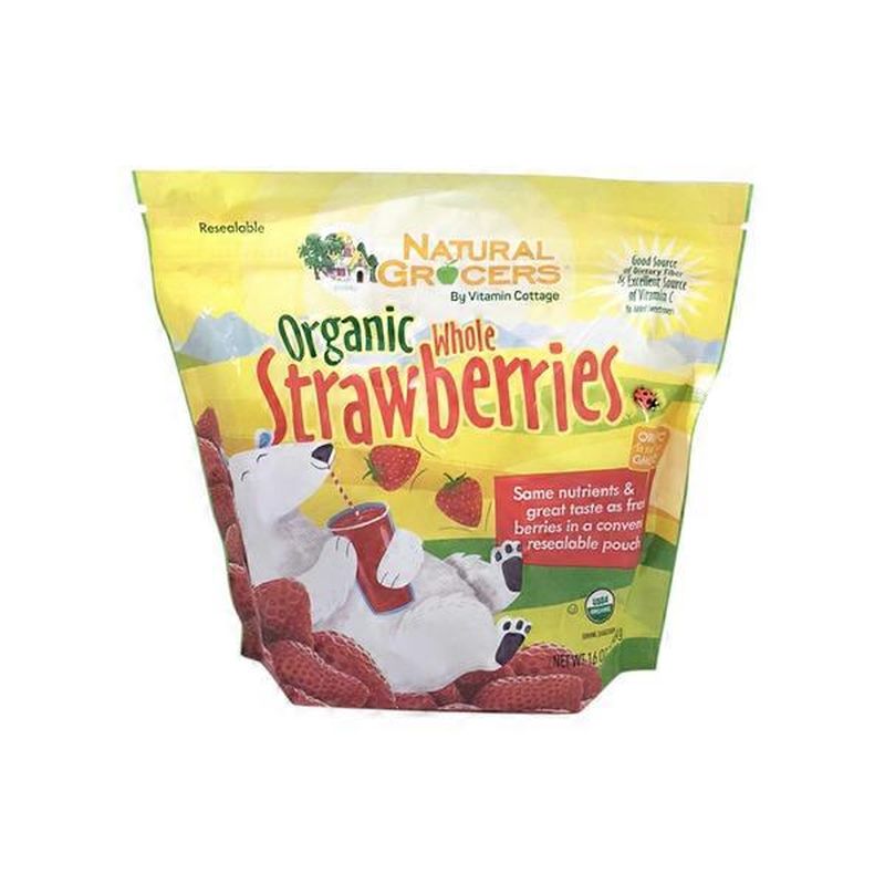 Natural Grocers Frozen Organic Strawberries (16 oz) - Instacart
