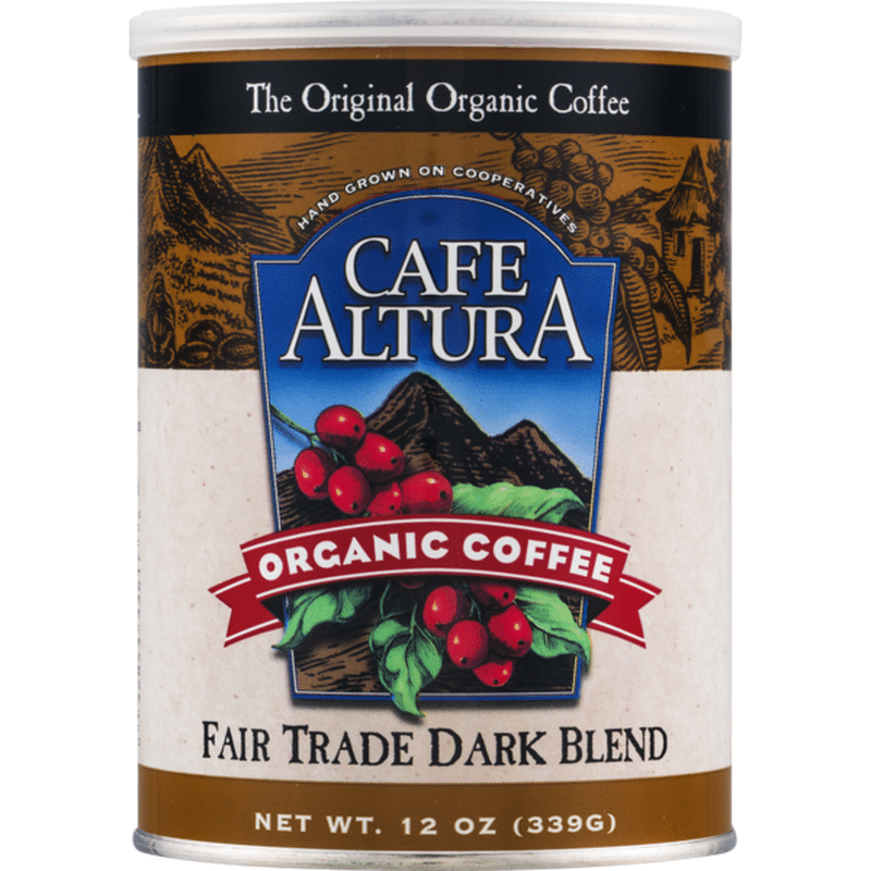 Cafe Altura Organic Coffee Fair Trade Dark Blend (12 oz) - Instacart