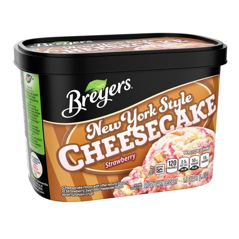 Breyers Frozen Dairy Dessert New York Style Cheesecake 48 Oz Instacart