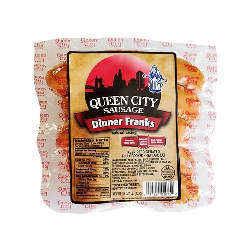 Queen City Sausage Dinner Franks (16 oz) - Instacart