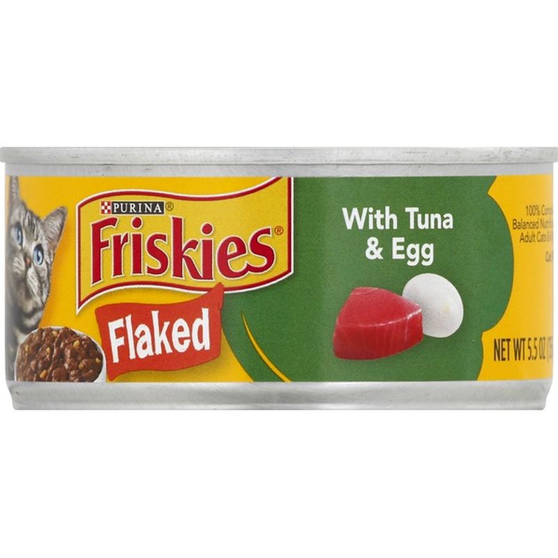 Purina Friskies Wet Cat Food, Flaked With Tuna & Egg (5.5 oz) - Instacart