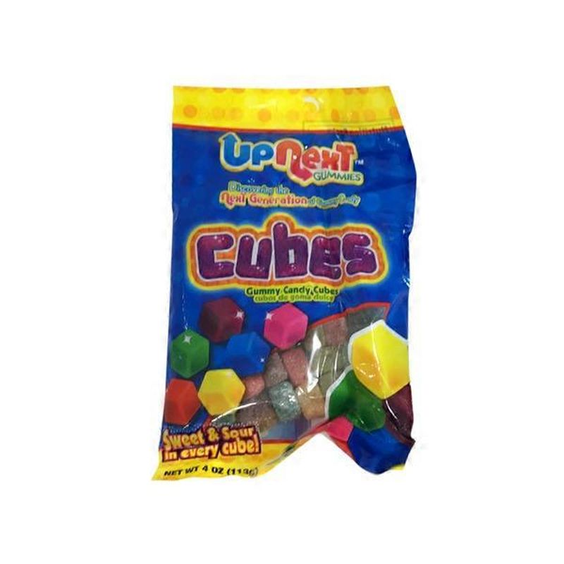 UpNext Gummies Cubes Gummy Candy Cubes Sweet & Sour Peg Bag (4 oz ...