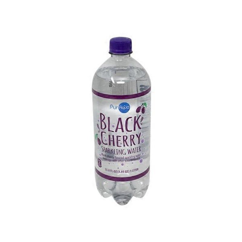 PurAqua Black Cherry Sparkling Flavored Water (33.8 fl oz ) - Instacart