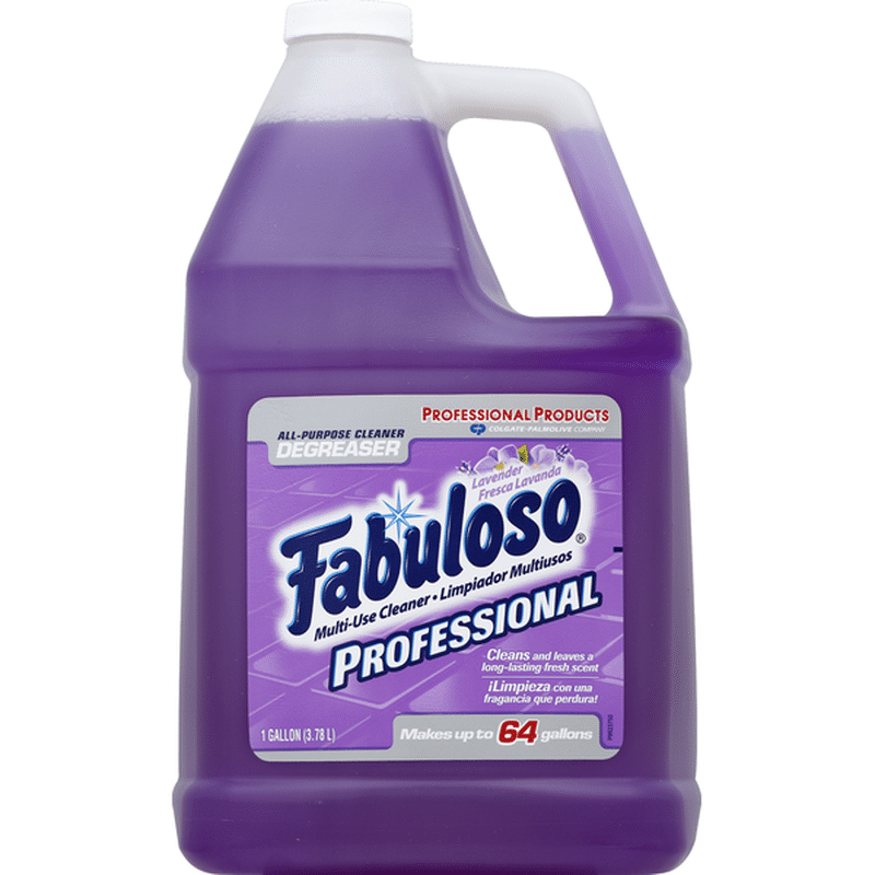 Fabuloso Multi-Use Cleaner, Professional, Degreaser, Lavender (1 gal ...