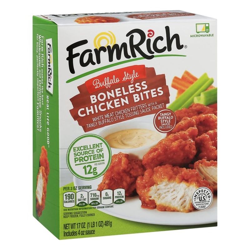 Farm Rich Buffalo Style Boneless Chicken Bites (17 oz) - Instacart