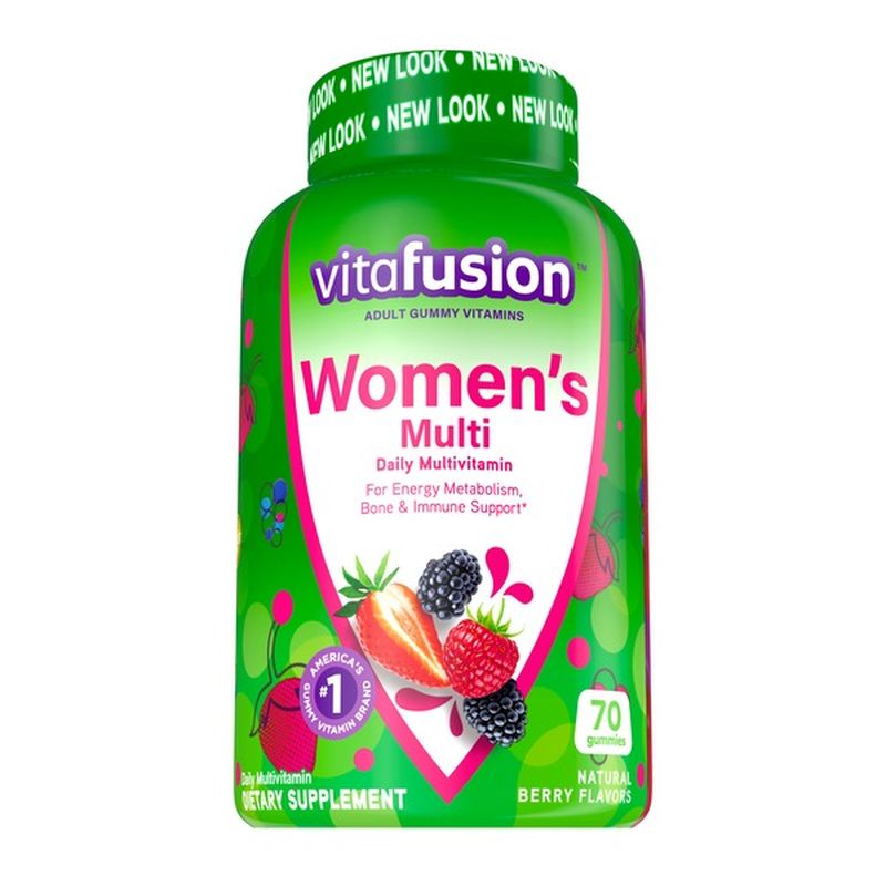 VitaFusion Women’s Supercharged Multi Dietary Supplement Gummies (70 1n ...