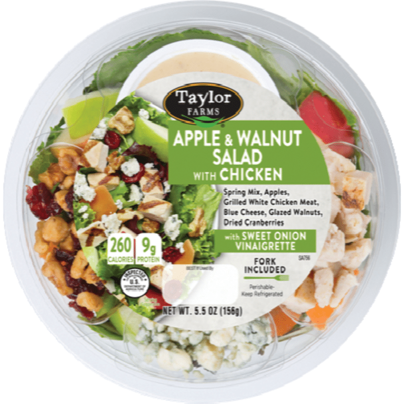 Taylor Farms Apple & Walnut Chicken Salad Kit Bowl (5.5 oz) - Instacart