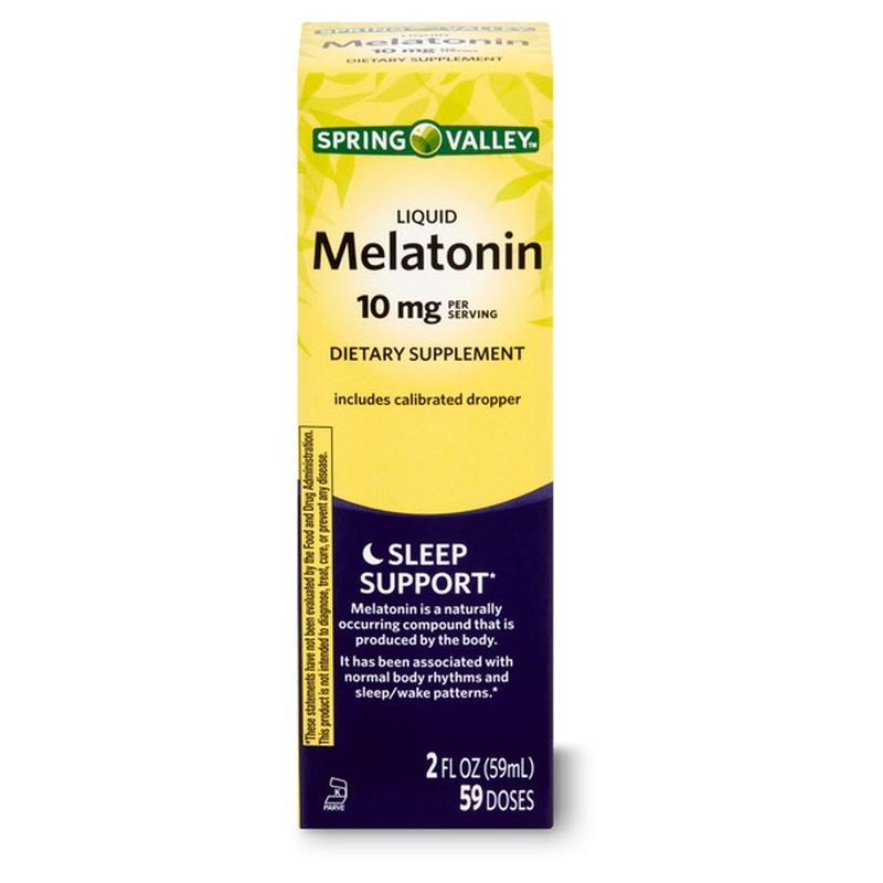 Spring Valley Vineyard Melatonin 10 Mg Sleep Support Dietary Supplement ...