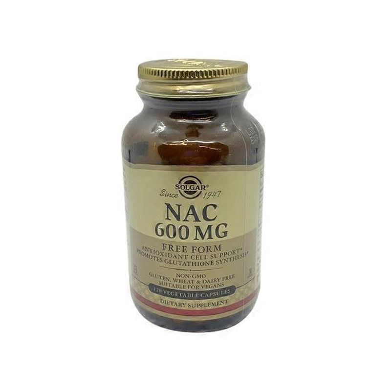 Solgar Nac 600 Mg Antioxidant Cell Support Promotes Glutathione ...