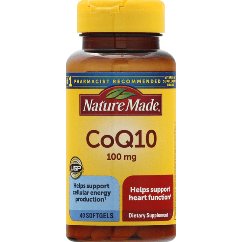 Nature Made CoQ10 100 mg Softgels (40 ct) - Instacart