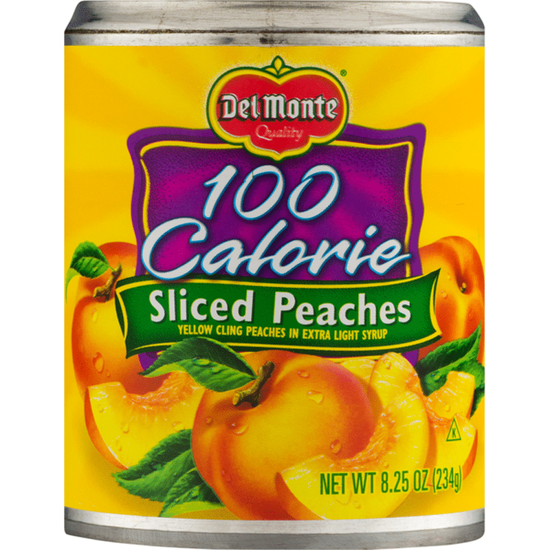 Del Monte Peaches, Sliced, 100 Calorie (8.25 oz) - Instacart
