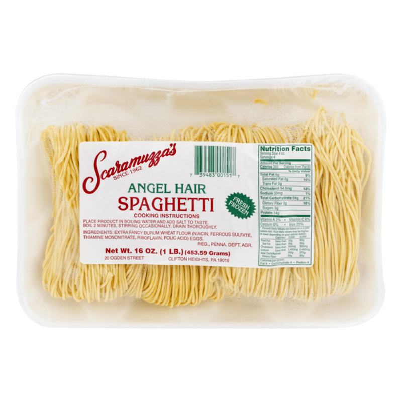 Scaramuzza's Spaghetti Angel Hair (16 oz) - Instacart