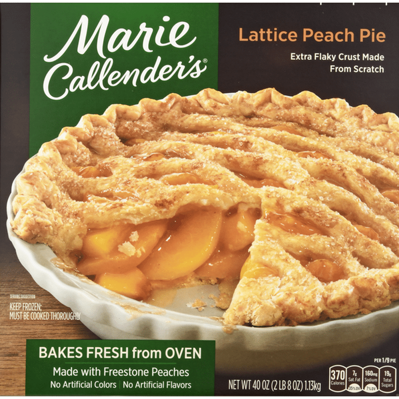 Marie Callender's Lattice Peach Pie (40 oz) - Instacart