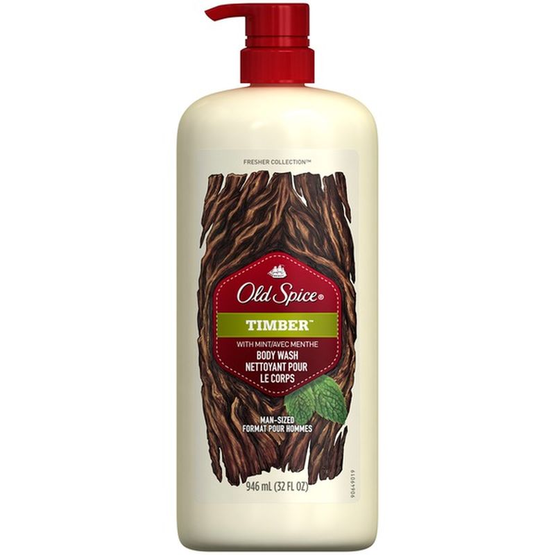 Old Spice Fresher Collection Timber Body Wash (32 fl oz) - Instacart