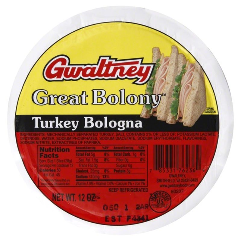 Gwaltney Bologna, Turkey (12 oz) - Instacart