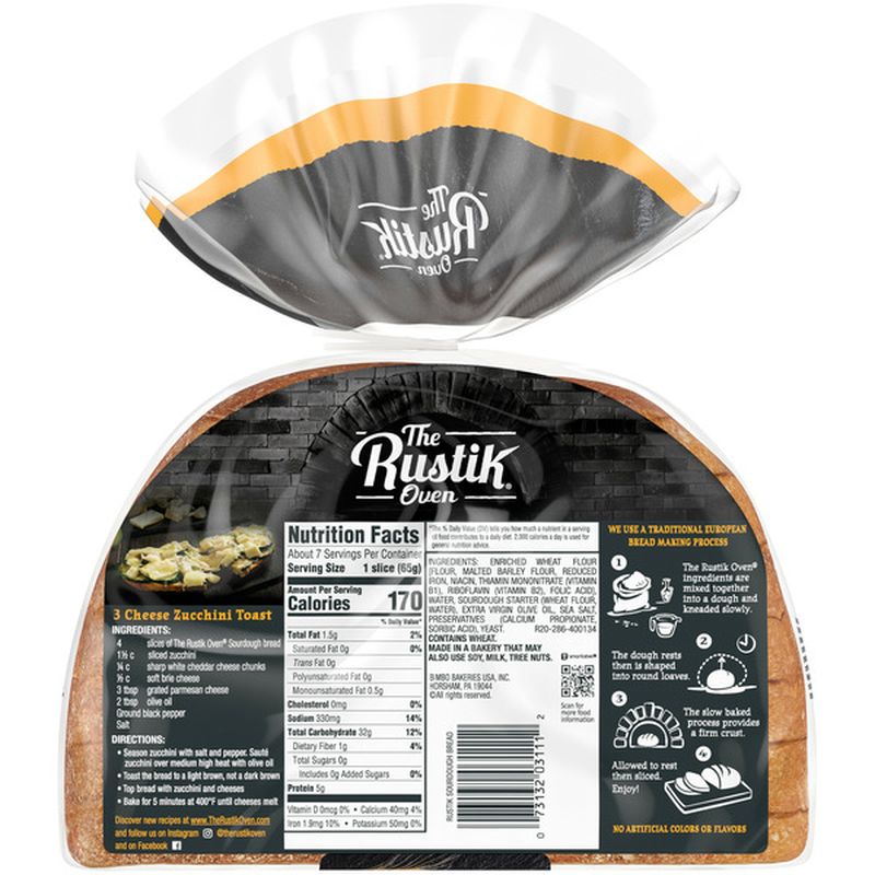 The Rustik Oven Sourdough Bread (16 oz) - Instacart