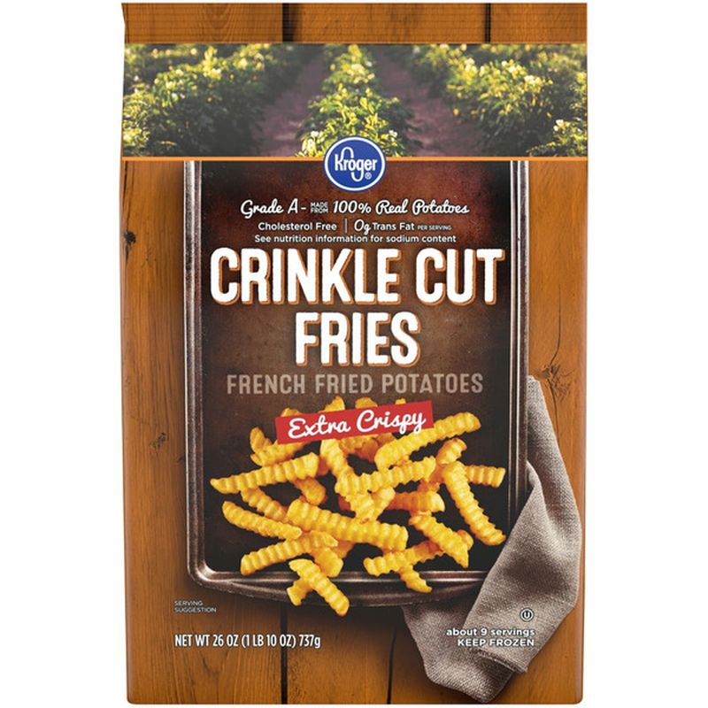 Kroger Crinkle Cut Fries French Fried Potatoes (26 ml) - Instacart