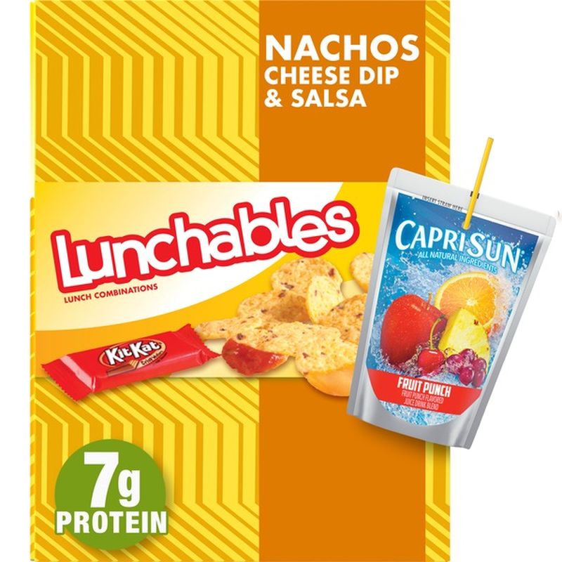 Lunchables Nachos Cheese Dip & Salsa Meal Kit with Capri Sun Fruit ...