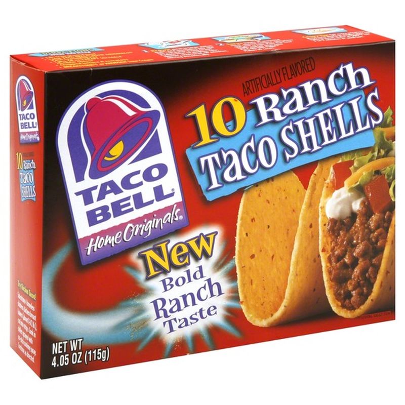 Taco Bell Taco Shells, Ranch (10 each) - Instacart