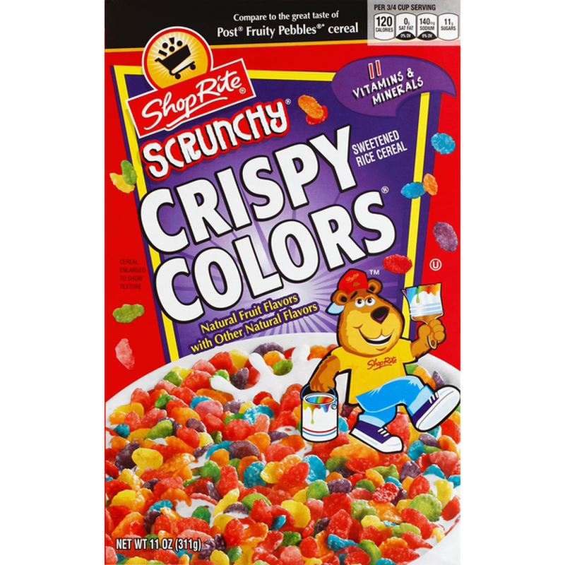 ShopRite Cereal, Crispy Colors, Scrunchy (11 oz) - Instacart