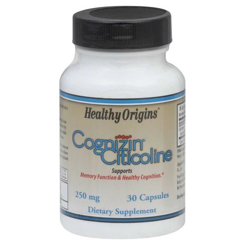 Healthy Origins Cognizin Citicoline, 250 mg, Capsules (30 ct) - Instacart
