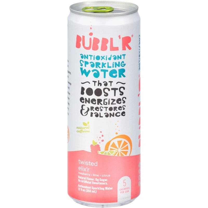 Bubbl'r Twisted Elix'r Antioxidant Sparkling Water (355 ml) - Instacart