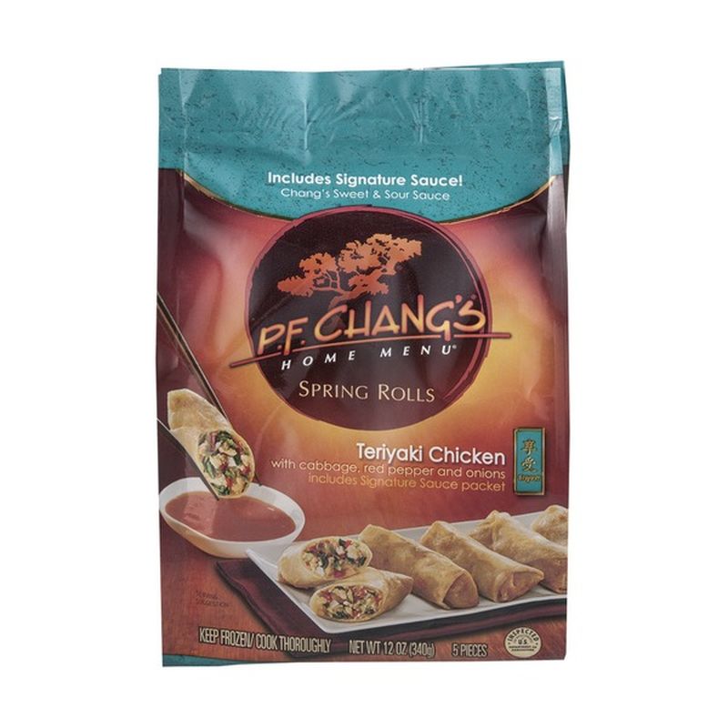 P.F. Chang's Home Menu Meal for Two Spring Rolls Teriyaki Chicken - 5 ...